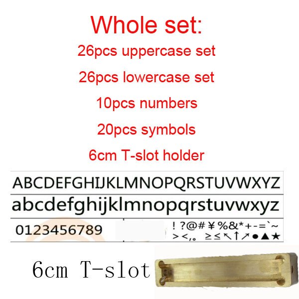 Letter Movable Brass mold Custom Logo Alphabet sym... – Grandado