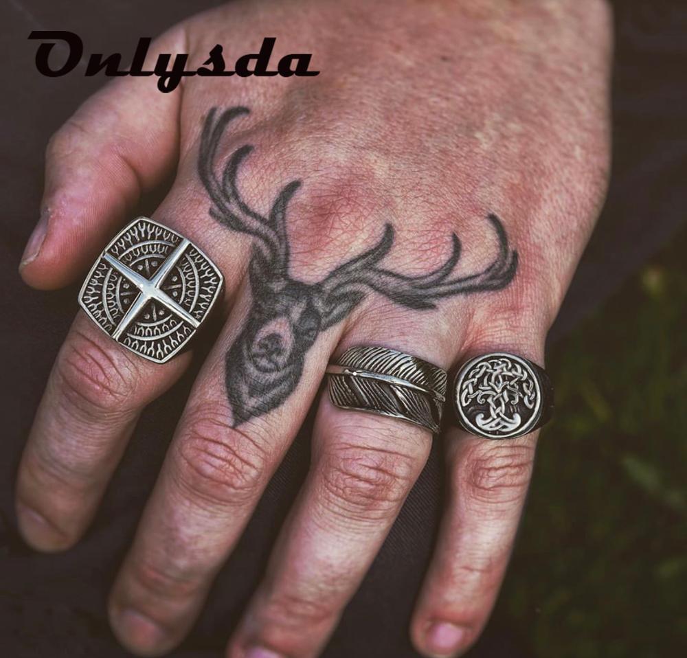 Viking Tree of Life Yggdrasil Celtics Knotwork Rin... – Grandado