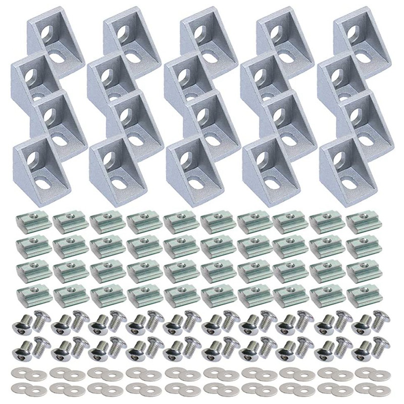 Aluminum Profile Connector Set, Corner Bracket, T ... – Vicedeal