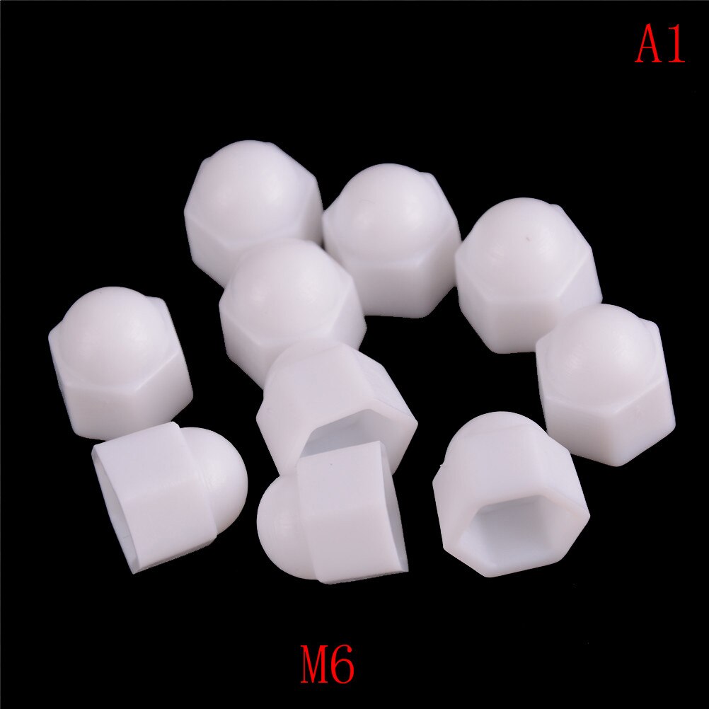 10x M6 M8 M10 M12 Weiß Dome Bolzen Mutter Schutz C... – Vicedeal