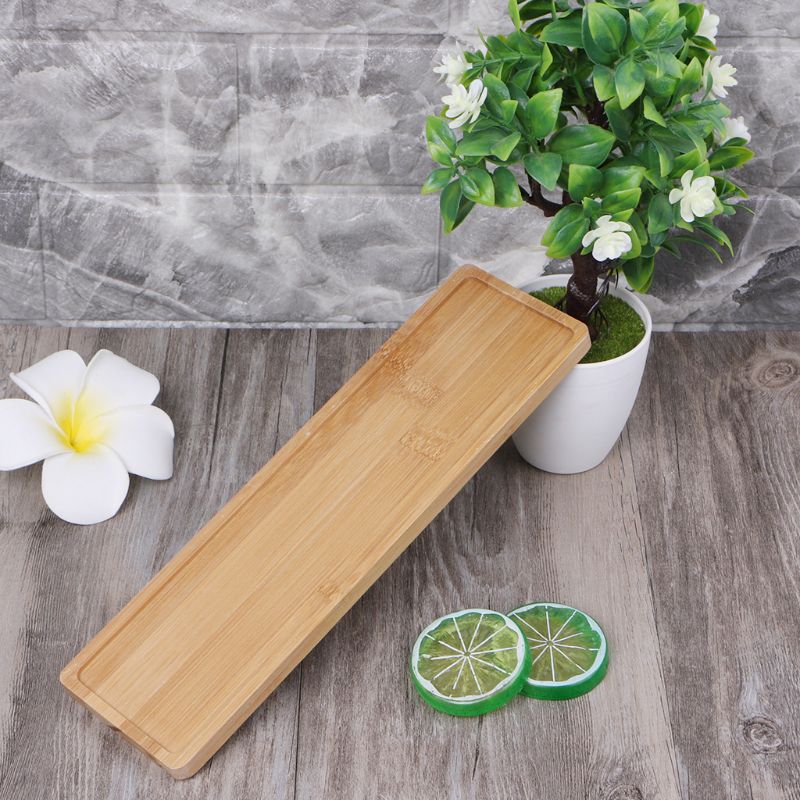 Rectangle Shape Bamboo Wood Saucer Plant Tray Mini... – Vicedeal