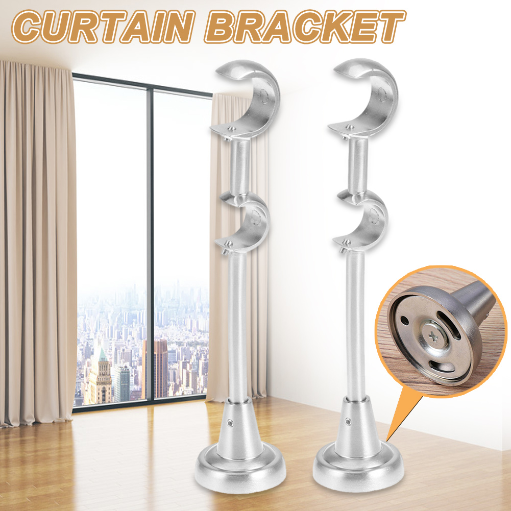 20mm/25mm Double Curtain Rod Brackets Drapery Pole... – Vicedeal