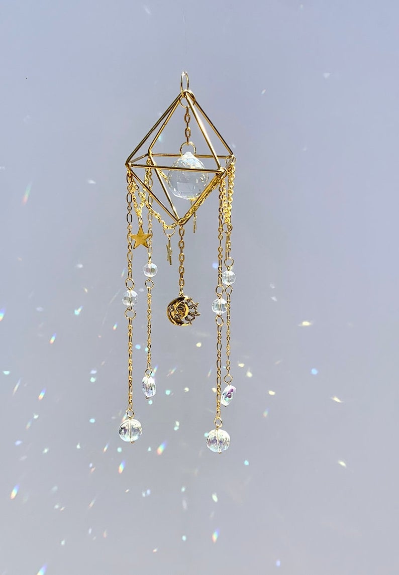 Celestial Sun Catcher | Light catcher| Crystal Sun... – Grandado