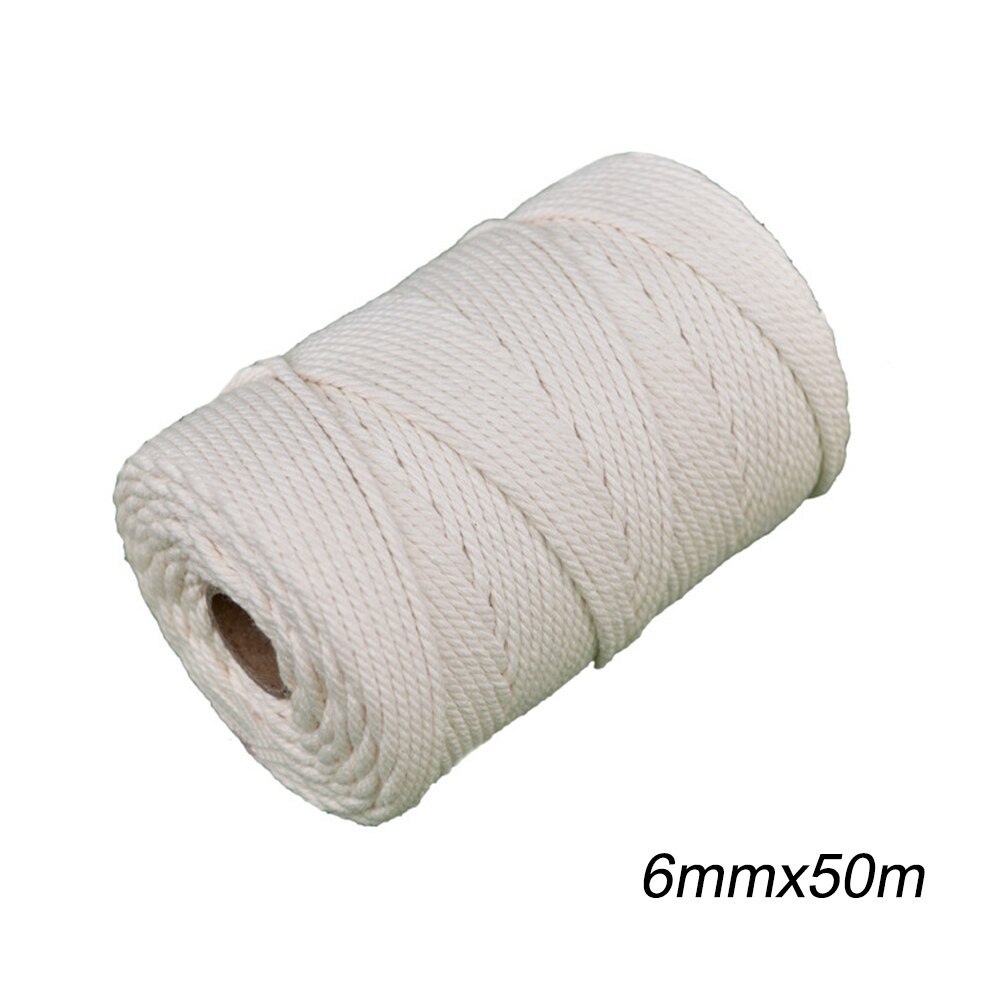 4/5/6/8/10mm Cotton Cord Beige Twisted Cord String... – Grandado