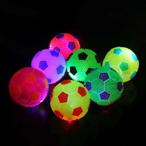 LED Flashing Bouncing Music Hedgehog Soccor Ball F... – Grandado