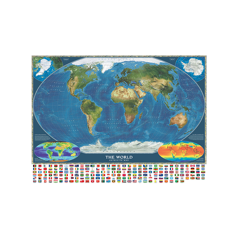 90*60cm The World Map Wall Art Posters Decorative ... – Vicedeal