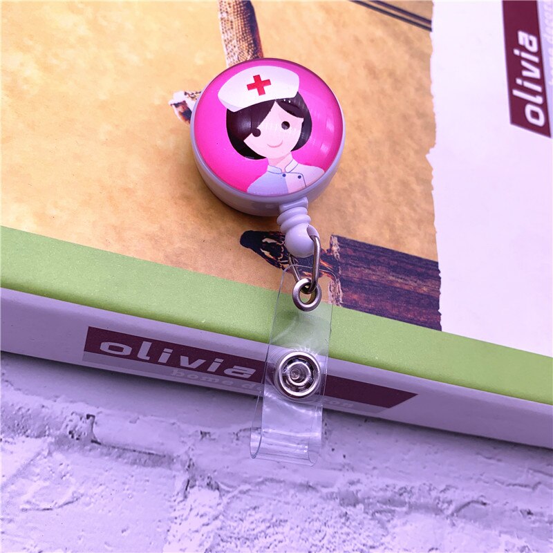 Cute Retractable Badge Reel Nurse Exhibiton ID Nam... – Grandado