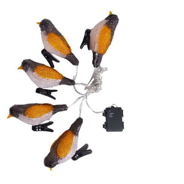 Bird Led String Light Robin Acrylic Mockingbird So... – Vicedeal