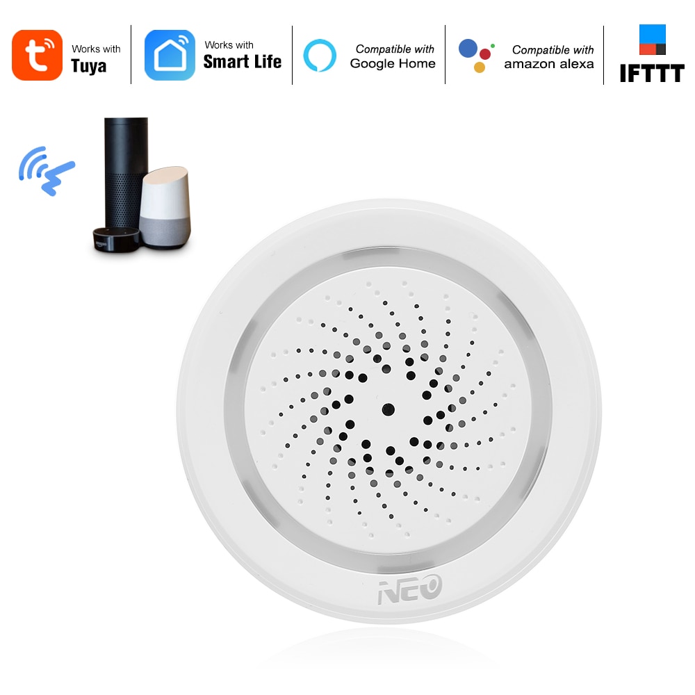 NEO Wifi Siren Alarm Sensor Smart Alarm Siren Home... – Grandado