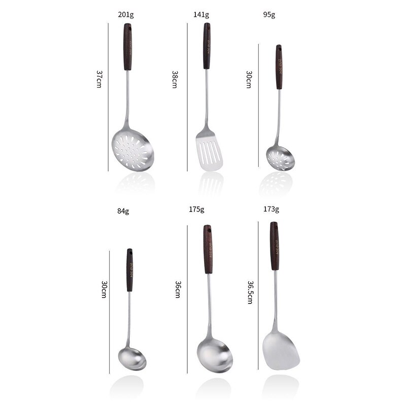Ensemble d'ustensiles de cuisine en acier inoxydab... – Grandado Ensemble d'ustensiles de cuisine en acier inoxydab... – Grandado