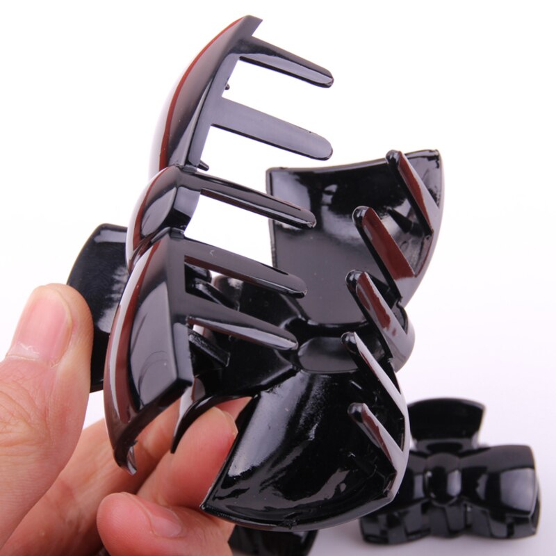 PC Plastic Claw Clip Shining Black SK-Shark Clip C... – Grandado