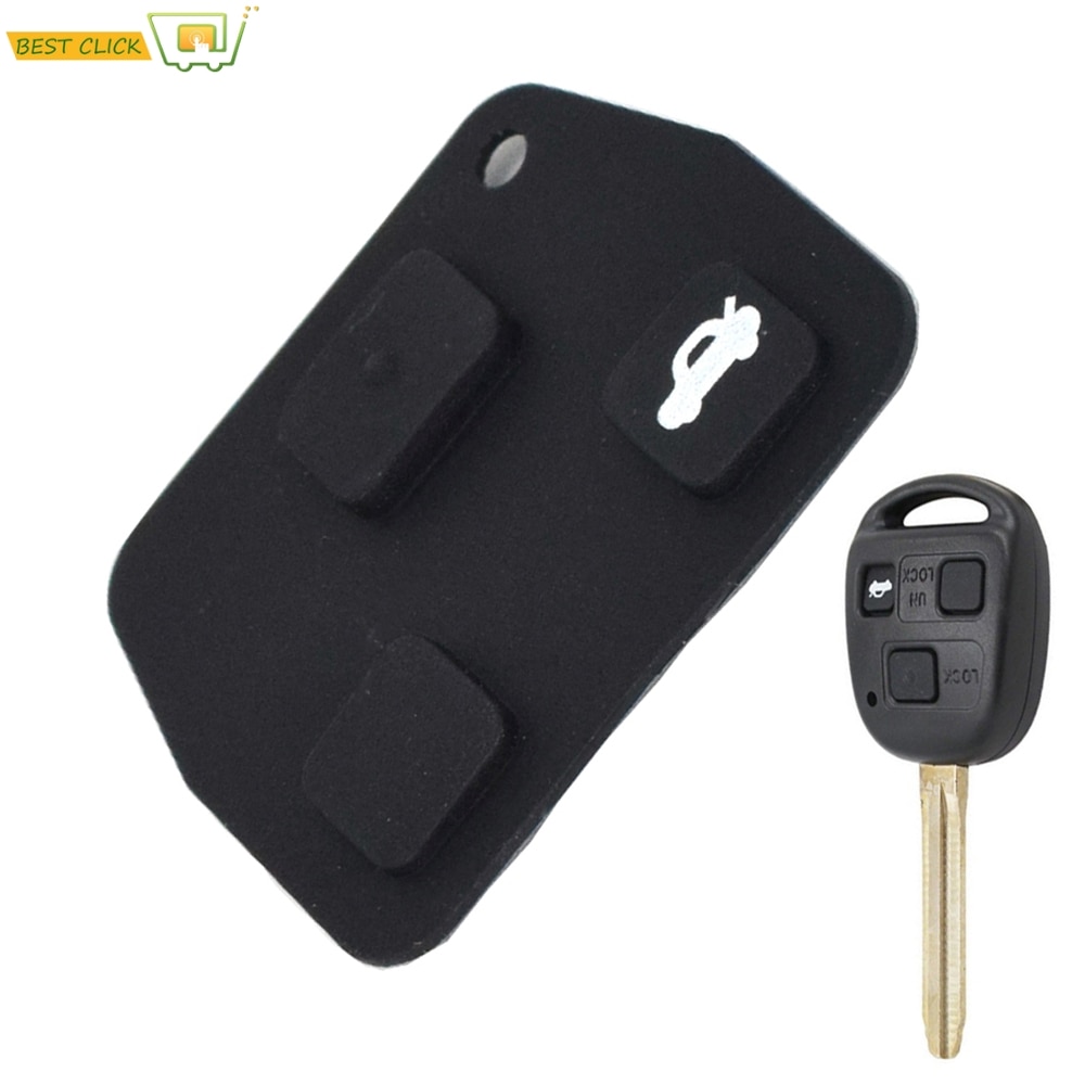 Rubber Car Remote Key Cover Case Pad For Toyota La... – Grandado