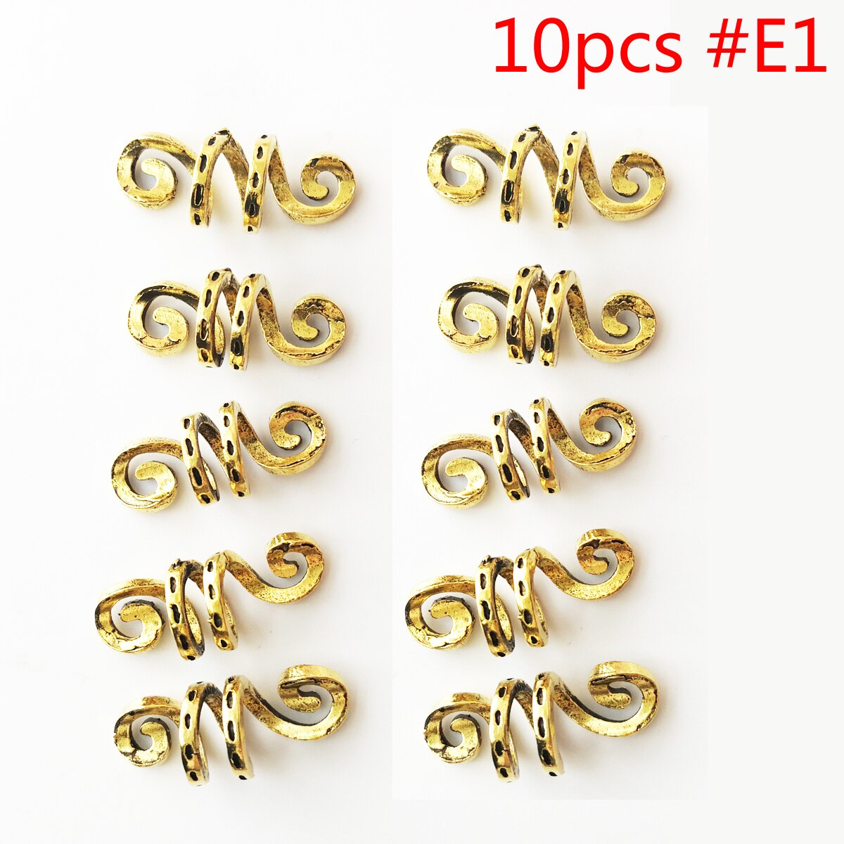 10Pcs Haar Ringen Accessoires Viking Spiraal Metal... – Vicedeal