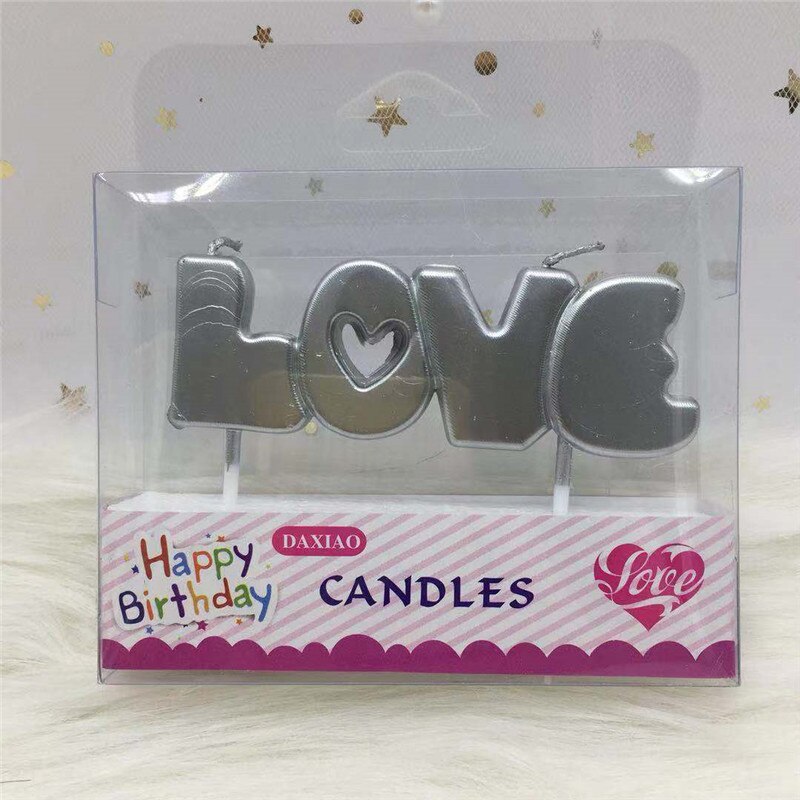 Rose Gold Sliver Rood Gelukkige Verjaardag Brief C... – Vicedeal