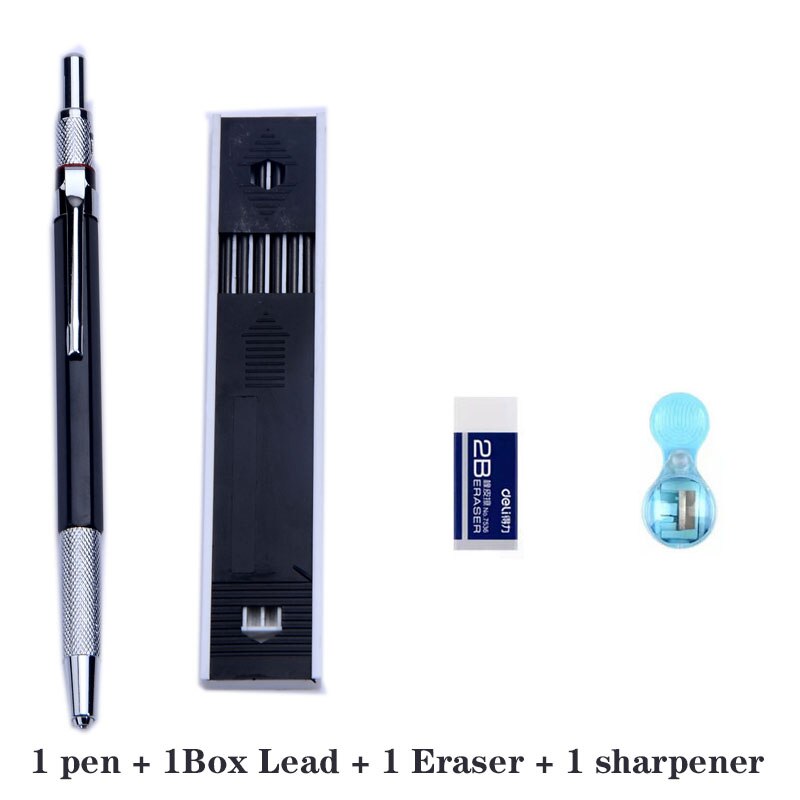 Metal Mechanical Pencils 2.0 Mm 2B Lead Holder Dra... – Grandado