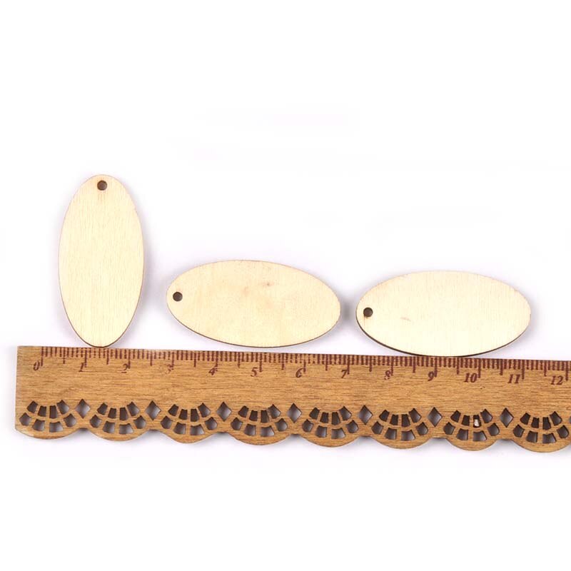 20Pcs Round Shape Natural Wood Craft Supplies Scra... – Grandado