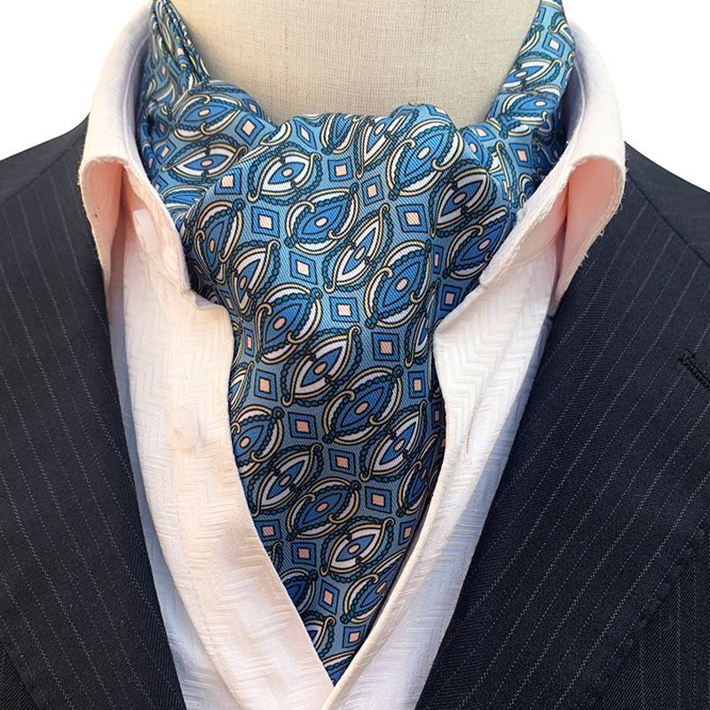 Mannen Ascot Banden Magische Spiegel Patroon Uniek... – Vicedeal