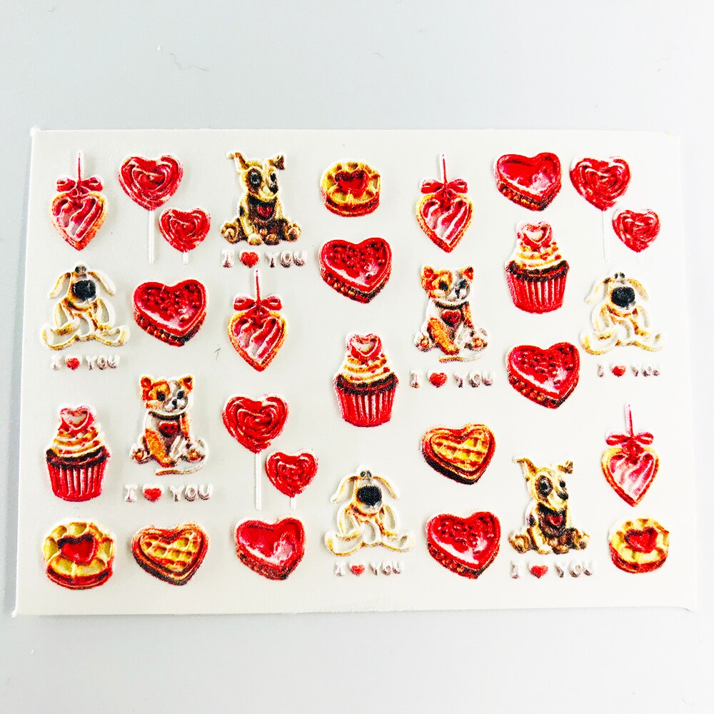3D Acrylic Engraved Nail Sticker Valentine's Day f... – Vicedeal
