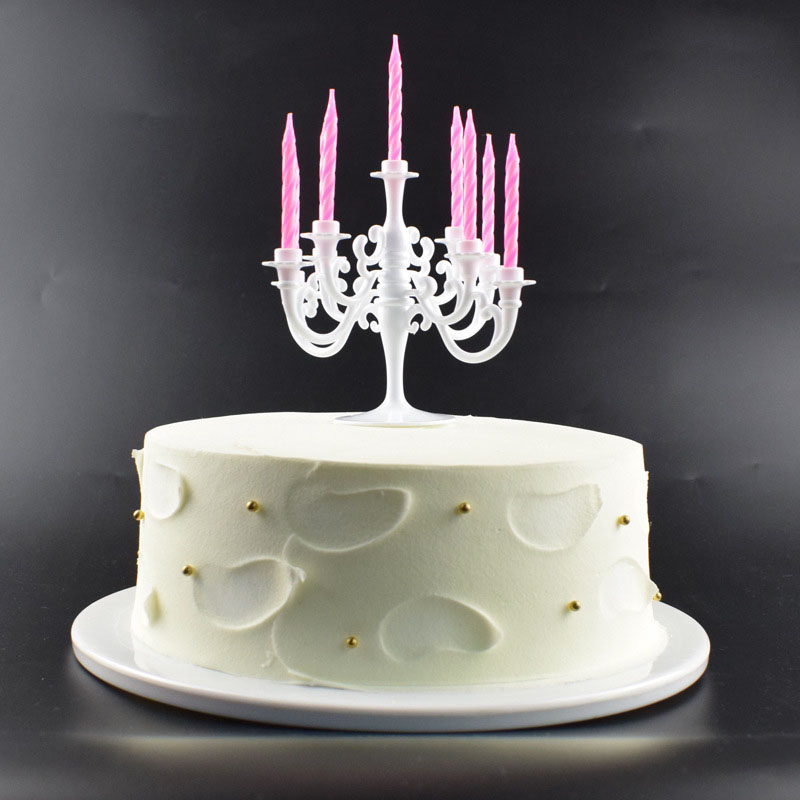 Candelabra Candle Holder Cupcake Birthday Cake Top... – Grandado