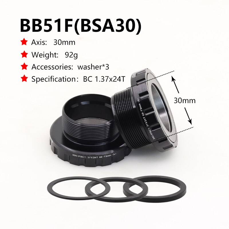 BB91 BB92 BSA30 Ceramic Bearing Bottom Bracket Sea... – Grandado