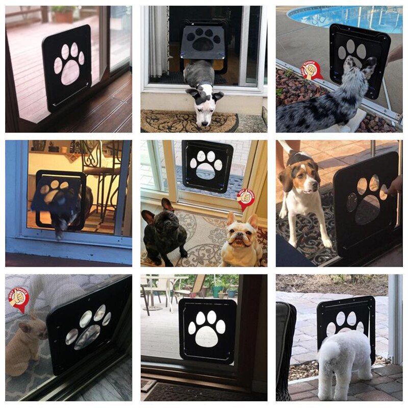 Dog Gate Pet Dog Cat Felis Animals Doghole Dog-Tun... – Grandado