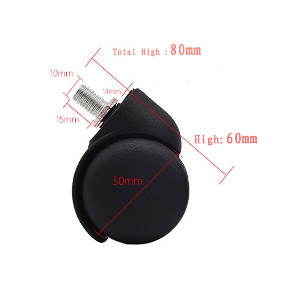 50mm Furniture Office Chair Swivel Universal Caste... – Grandado