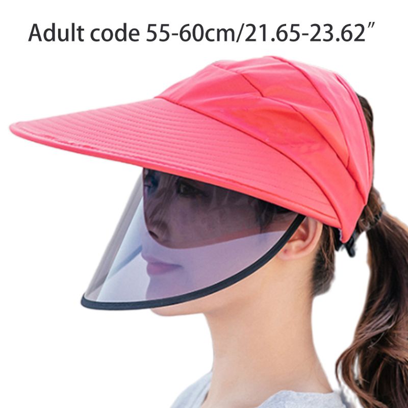 Women Empty Top Sun Visor Hat with Detachable Plas... – Grandado