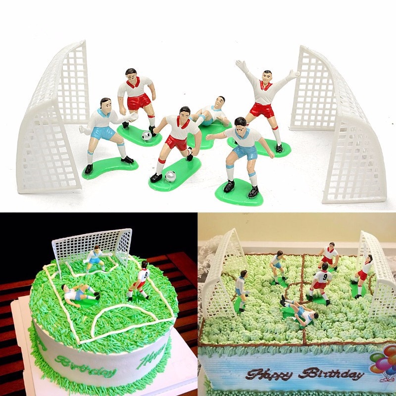 8Pcs/set Soccer Football Cake Topper Player Decora... – Grandado