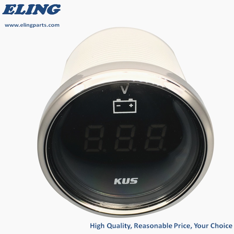 KUS 2" Marine Auto Digital Voltage Gauge 9-32V Boa... – Grandado