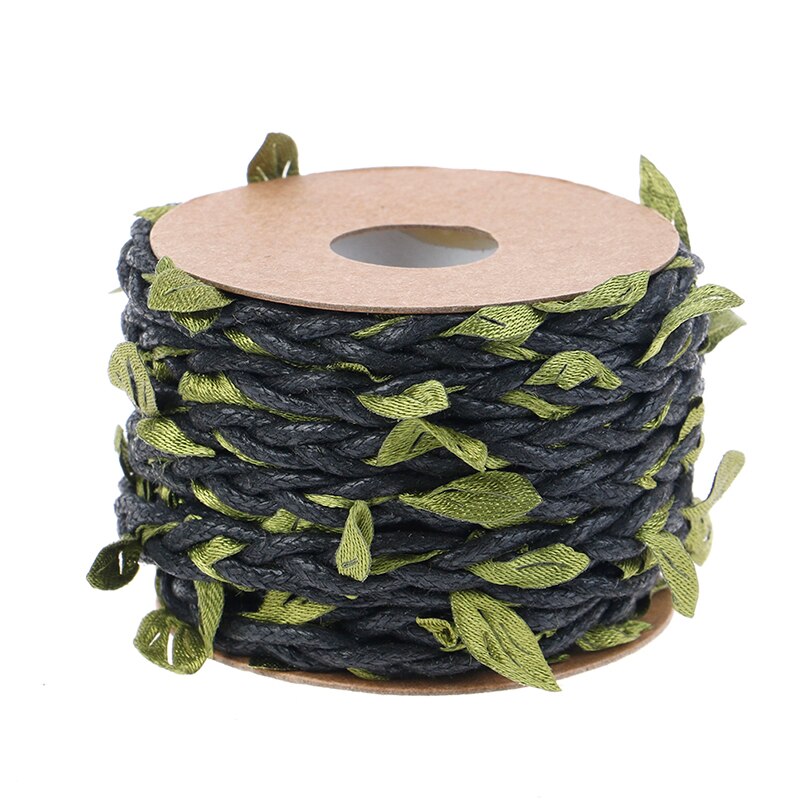 5M DIY Simulation Green Leaves Weaving Wax Rope He... – Grandado