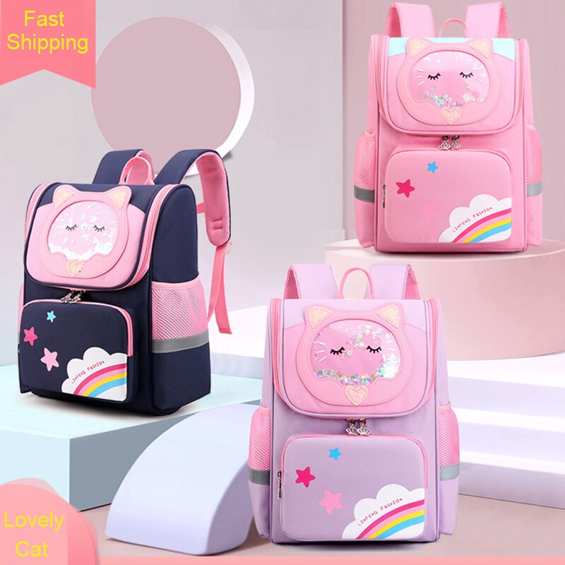 Nylon Fabric Children's Backpack Cute Transparent ... – Grandado