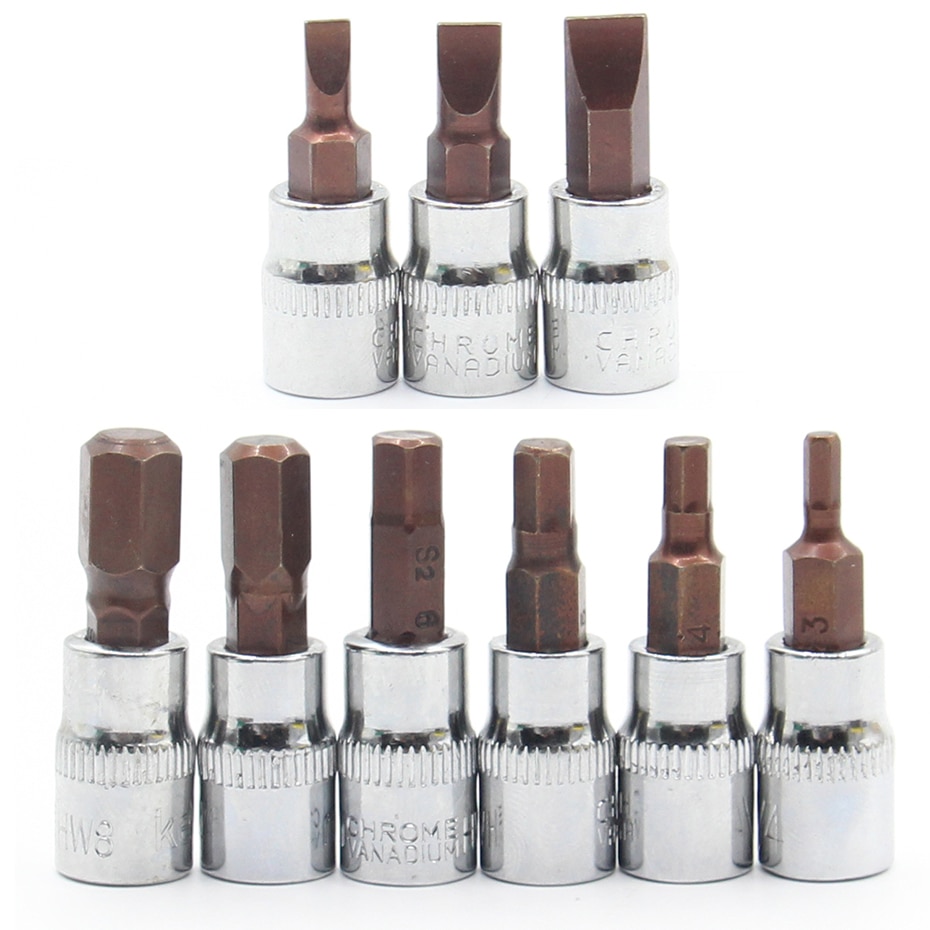 1Pc 1/4 Inch Drive Hex Bit Sockets Set Allen Key R... – Grandado