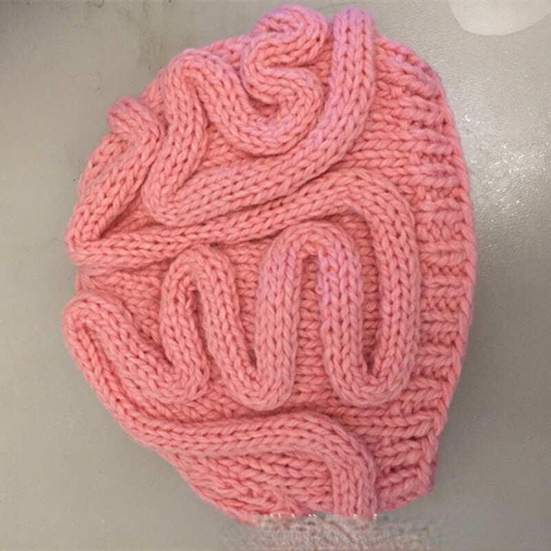 Winter Hat Adult Cool Cerebrum Beanie Hand Knitted... – Grandado