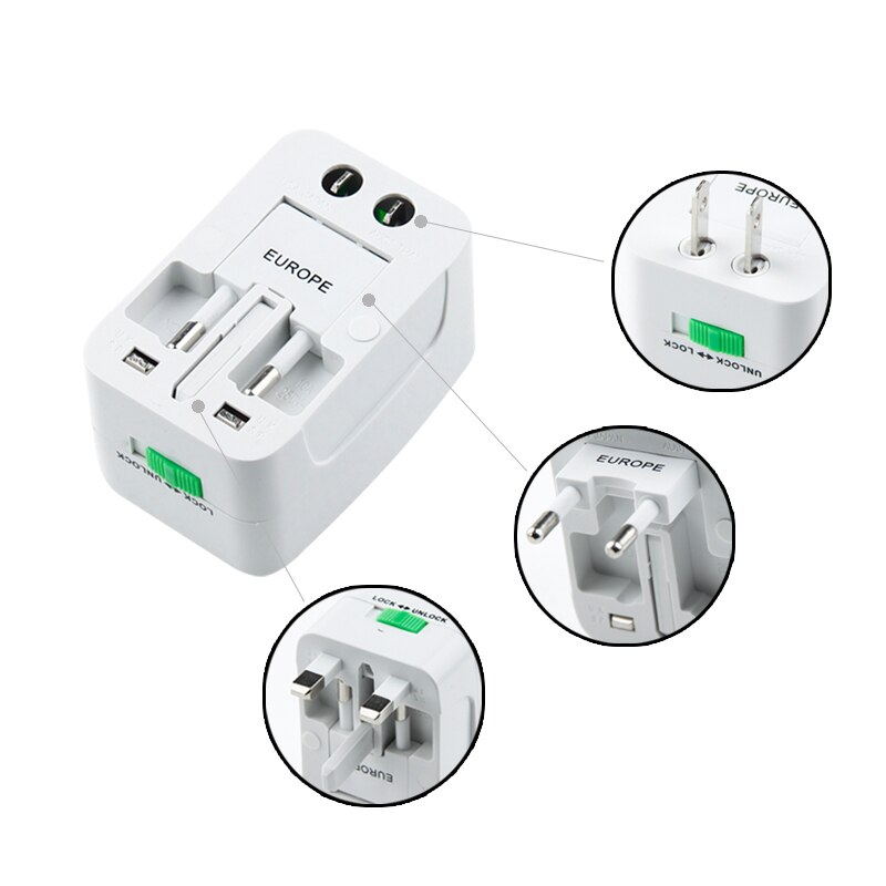 Travel Universal Adaptor Europe China Surge Protec... – Grandado
