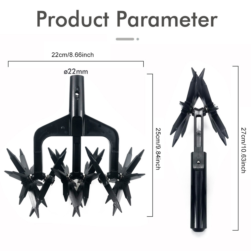 2 In 1 Gardening Tool Garden Rotary Tiller Lawn Ri... – Vicedeal