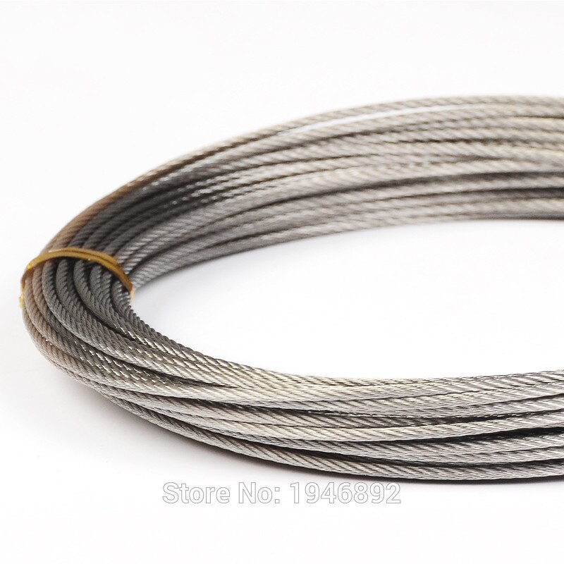 10m/lot 1mm High Stainless Steel Wire Rope Tensile... – Grandado