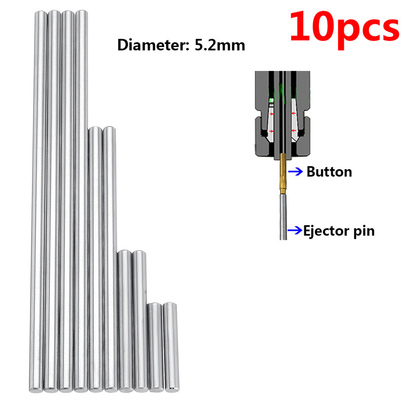 10Pcs 5.2Mm Ejector Pins Set 3.2-15.2Cm Ruimer Voo... – Vicedeal