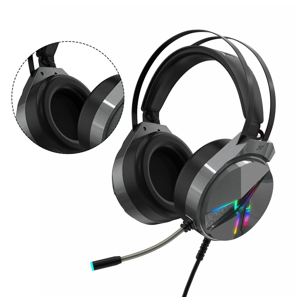 Bedrade Headsets Met Microfoon Rgb Licht Stereo Mu... – Vicedeal