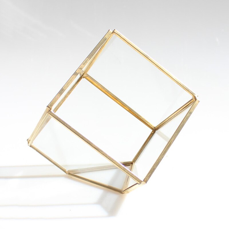Irregular Glass Geometric Terrarium Box Tabletop S... – Grandado