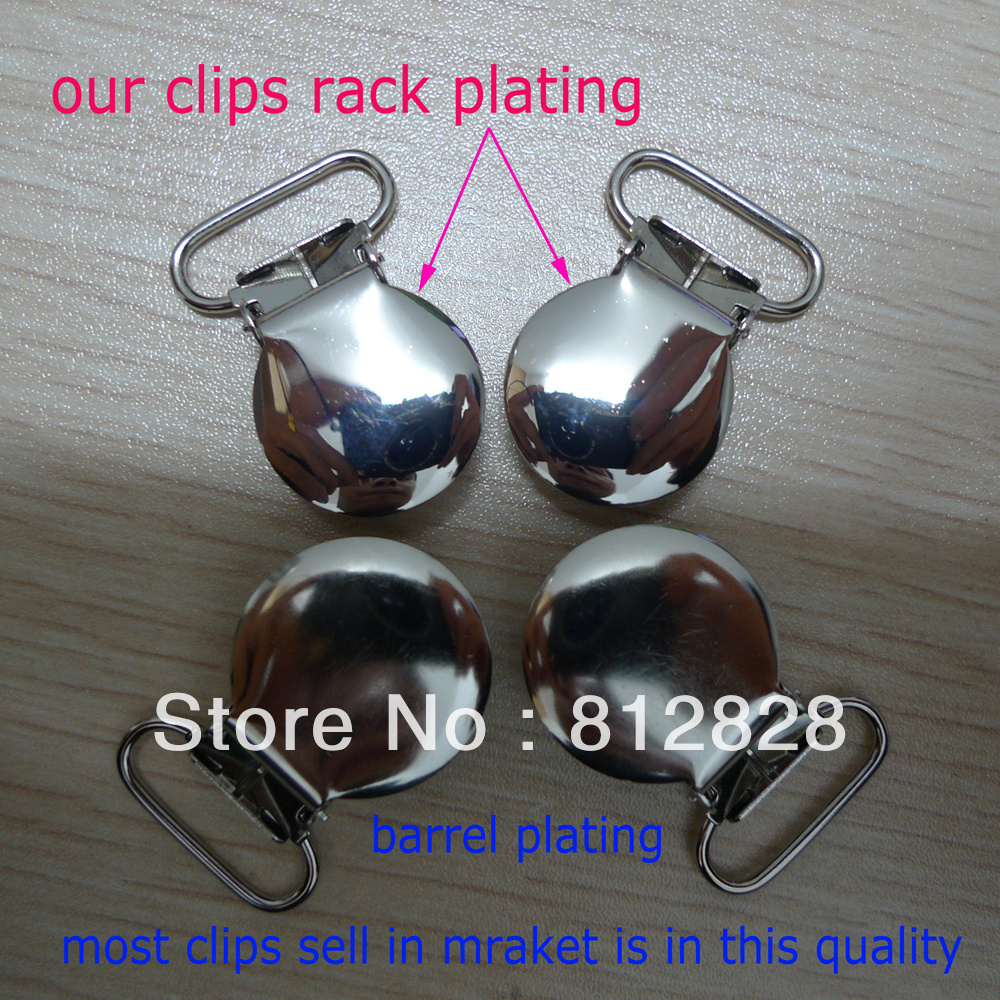 25pcs 1'' Inch 25mm Wide Silver Color Metal Suspen... – Grandado