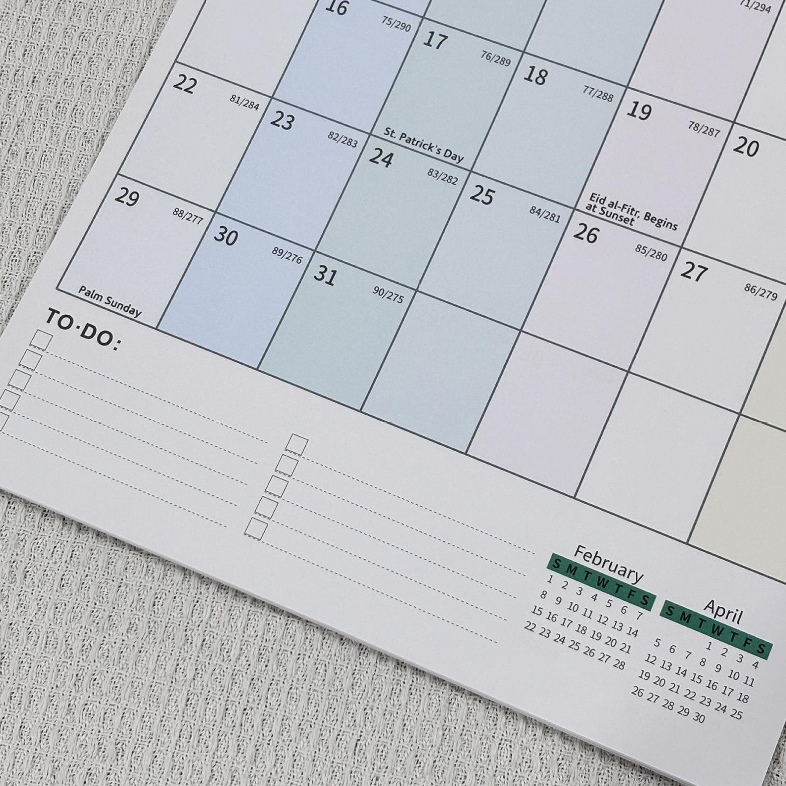 Wall Calendar 18-Month Hangable Monthly Calendar C... – Grandado