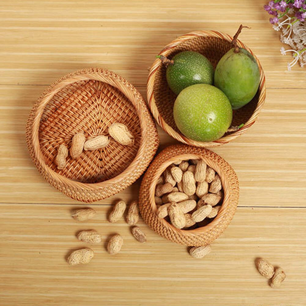 Hand-Woven Rattan Storage Basket Rattan Storage Bo... – Grandado