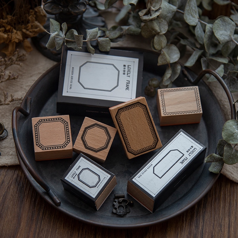 Vintage Frame Label Stempel Diy Houten Stempels Vo... – Vicedeal