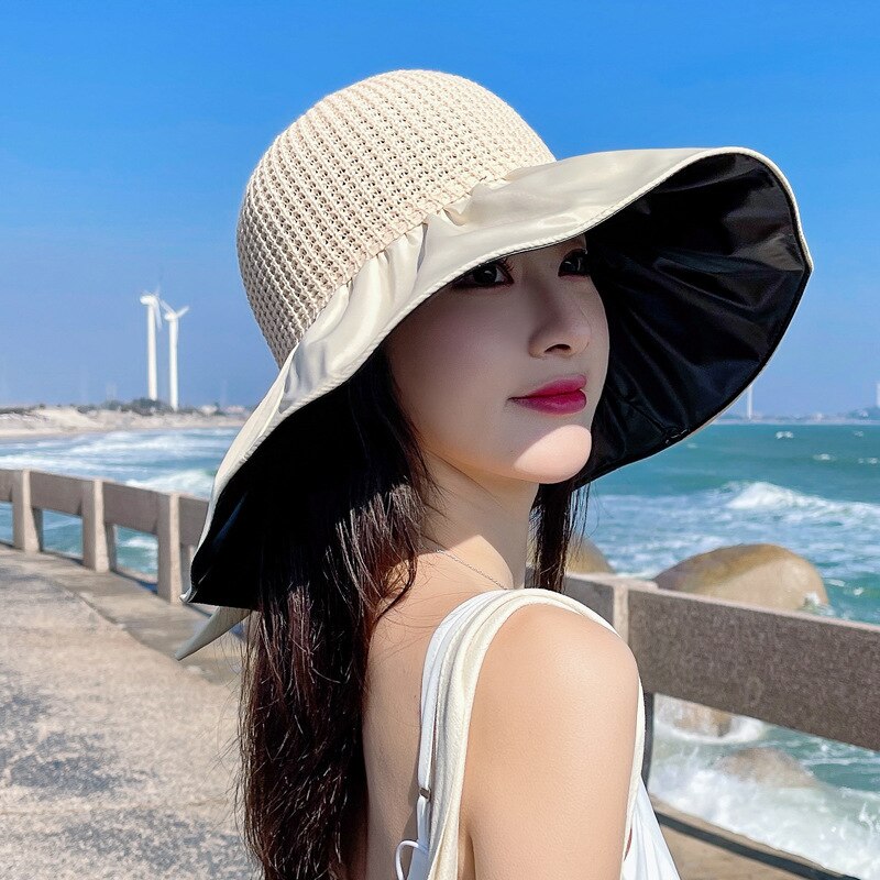 2022Sun Hoed Vrouwelijke Zomer Bedekt Gezicht Uv V... – Vicedeal