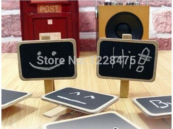 10pcs/lot Mini Blackboard Wood Tabletop Chalkboard... – Vicedeal