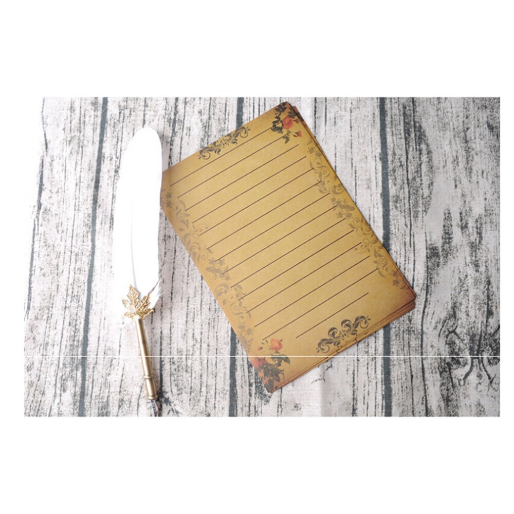 56Pcs Kraft Paper Retro Writing Paper Vintage Lett... – Grandado