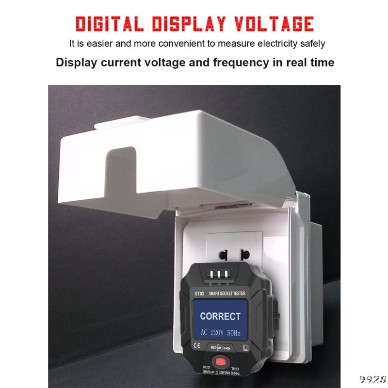 110V-250V Smart Socket Tester, Digital Voltage and... – Grandado