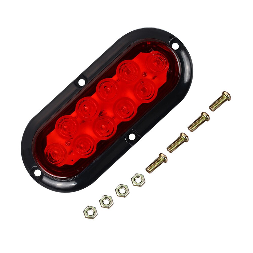 2 Pcs/set 12V Universal 10 Led Red Trailer Truck C... – Grandado