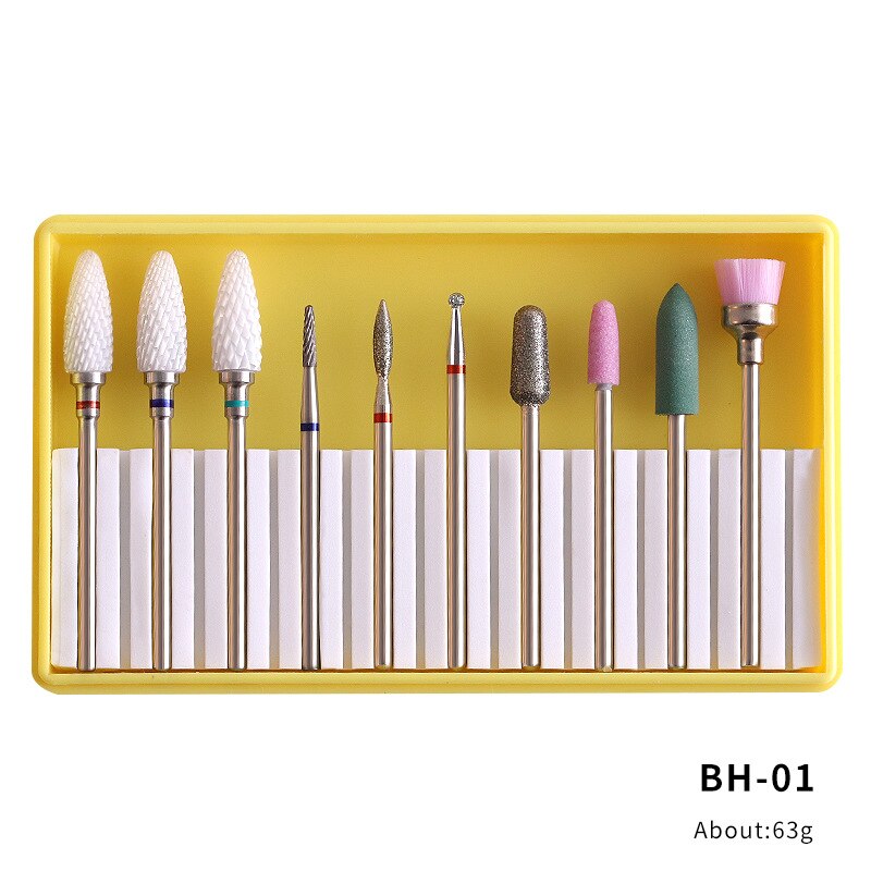 10pcs/box Ceramic Nail Drill Bits Electric Cuticle... – Grandado