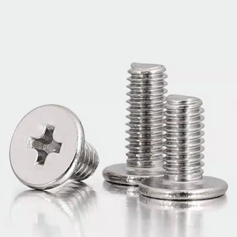 Phillips flat head screws with thin head, plated s... – Grandado